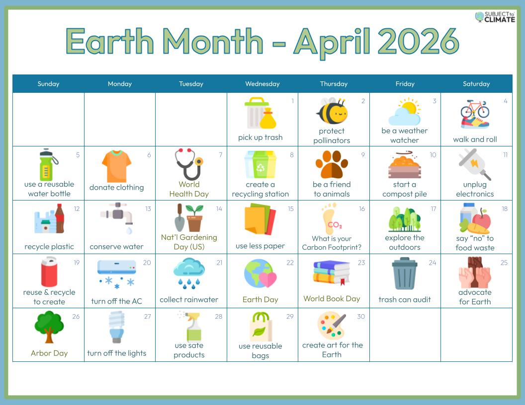 Earth Day 2026 | Classroom Lessons & Green Skills